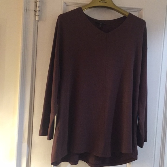 oska | Tops | Oska Microfiber Plum Color Top | Poshmark